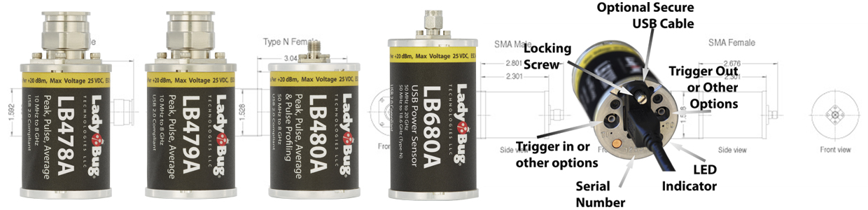 10 MHz to 8 GHz Average, Peak & Pulse Power Sensor (LB479A)