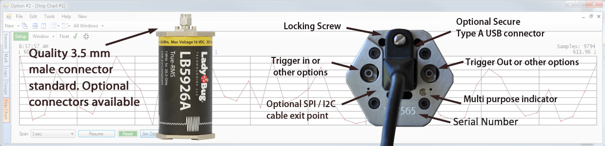 True RMS Average Power Sensor LB5926A, 1 MHz to 26.5 GHz