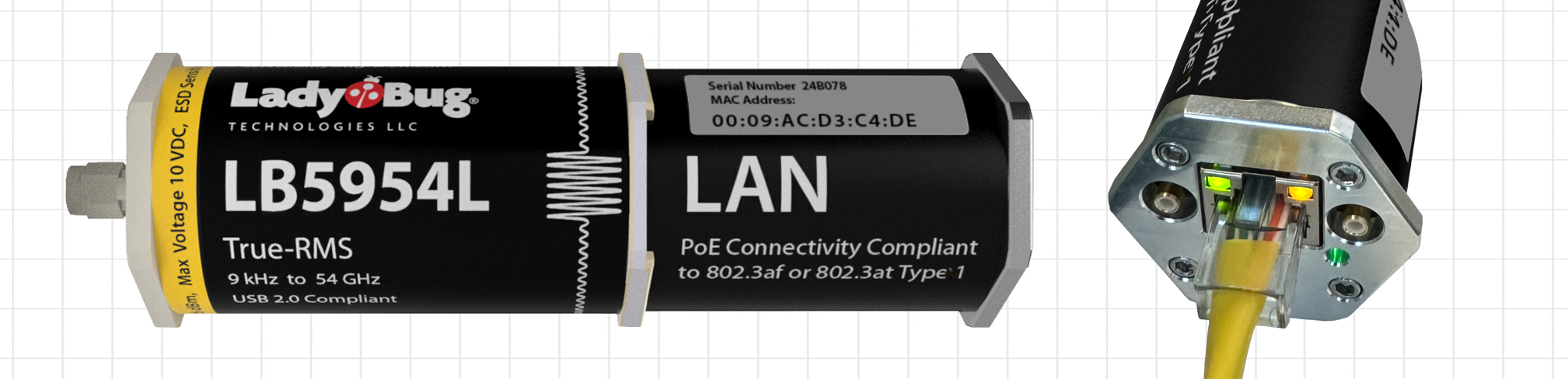 LAN RF Power Sensors by Ladybug Technologies