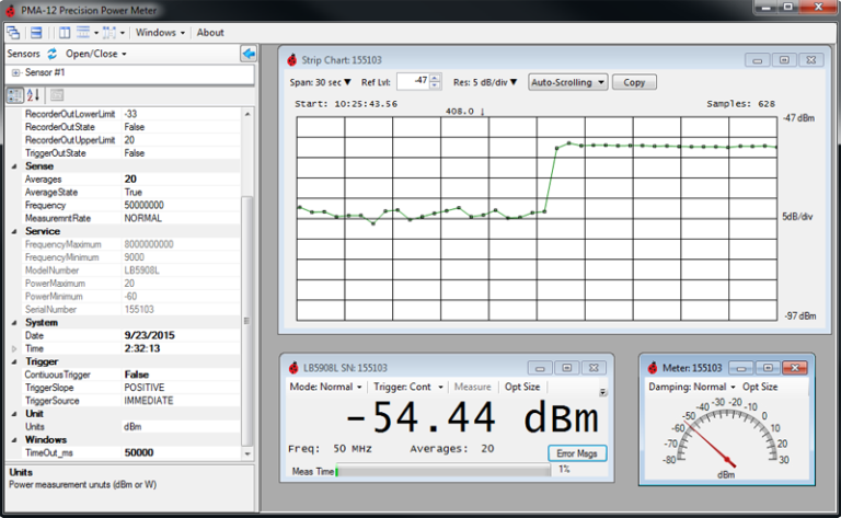 LadyBug PMA-12 Precision Power Meter Software Application